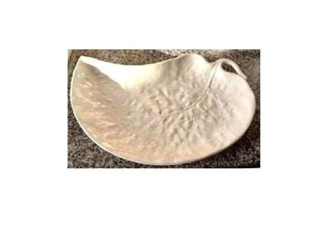 Rare! Antique Minton Ware 10" White Leaf-shaped Serving Platter C 1890 ...