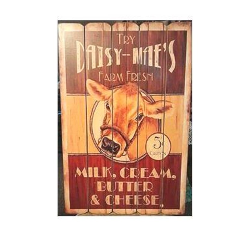 Vintage Dairy Sign - Etsy