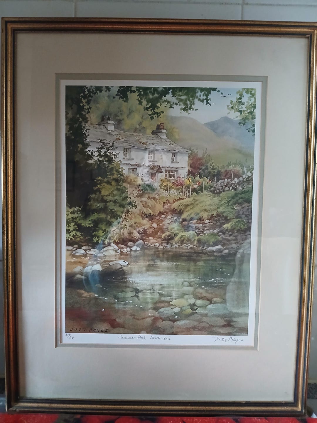 Judy Boyes "summer Pool, Kentmere" Signed Framed Ltd Edition Print - Etsy
