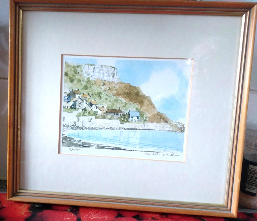 Small Limited Edition Signed Art Print by Peter Anthony runswick Bay ...