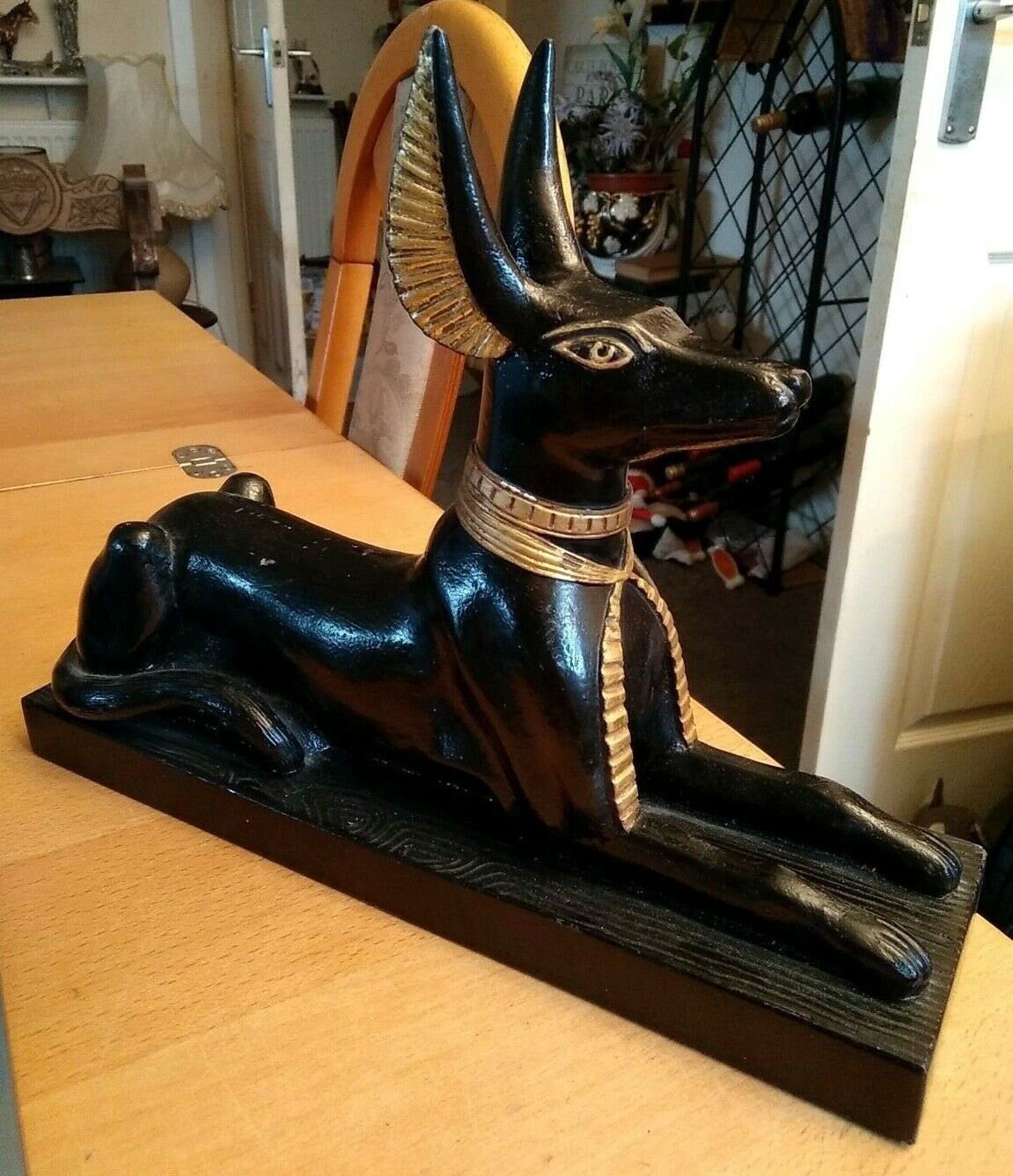 Eqyptian Anubis Jackal Figure God of the Dead Heavy Stoneware - Etsy UK