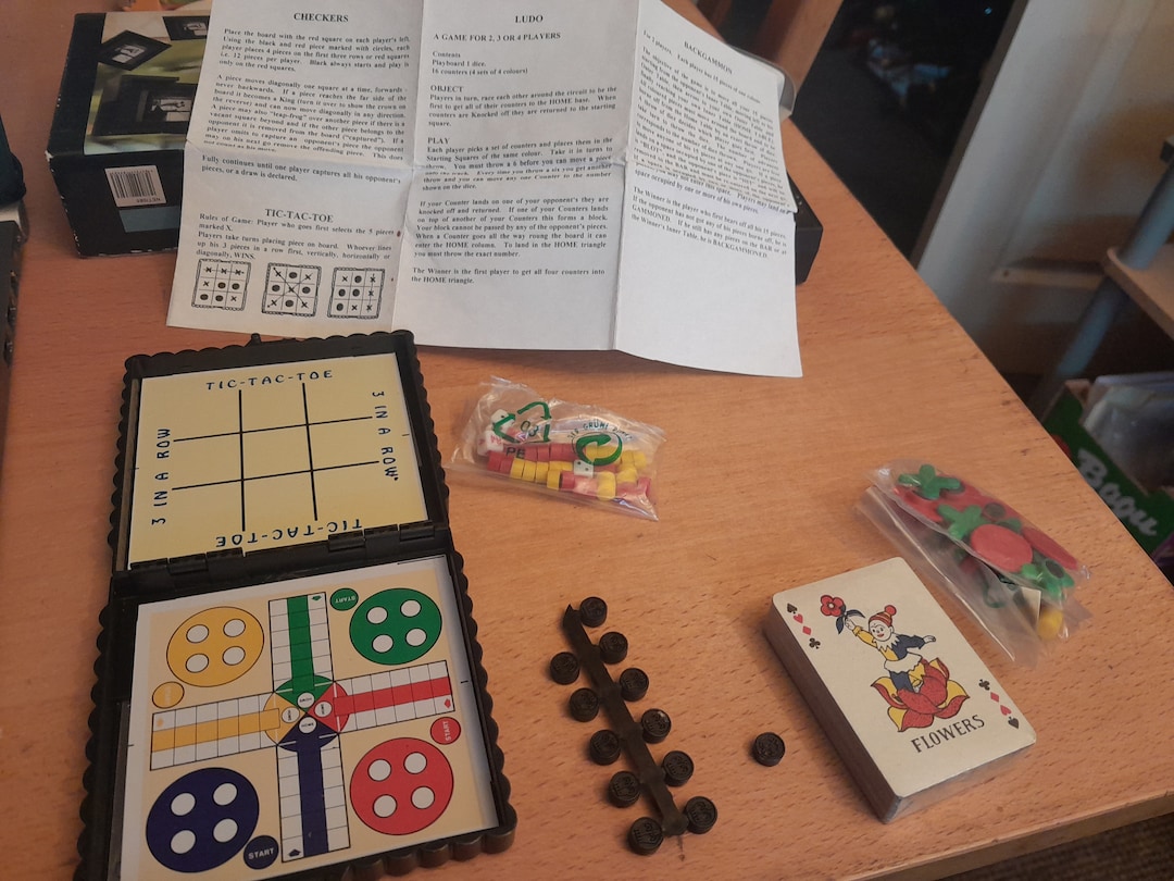 Pocket Portable Travel Games Compendium With Four Games VGC - Etsy