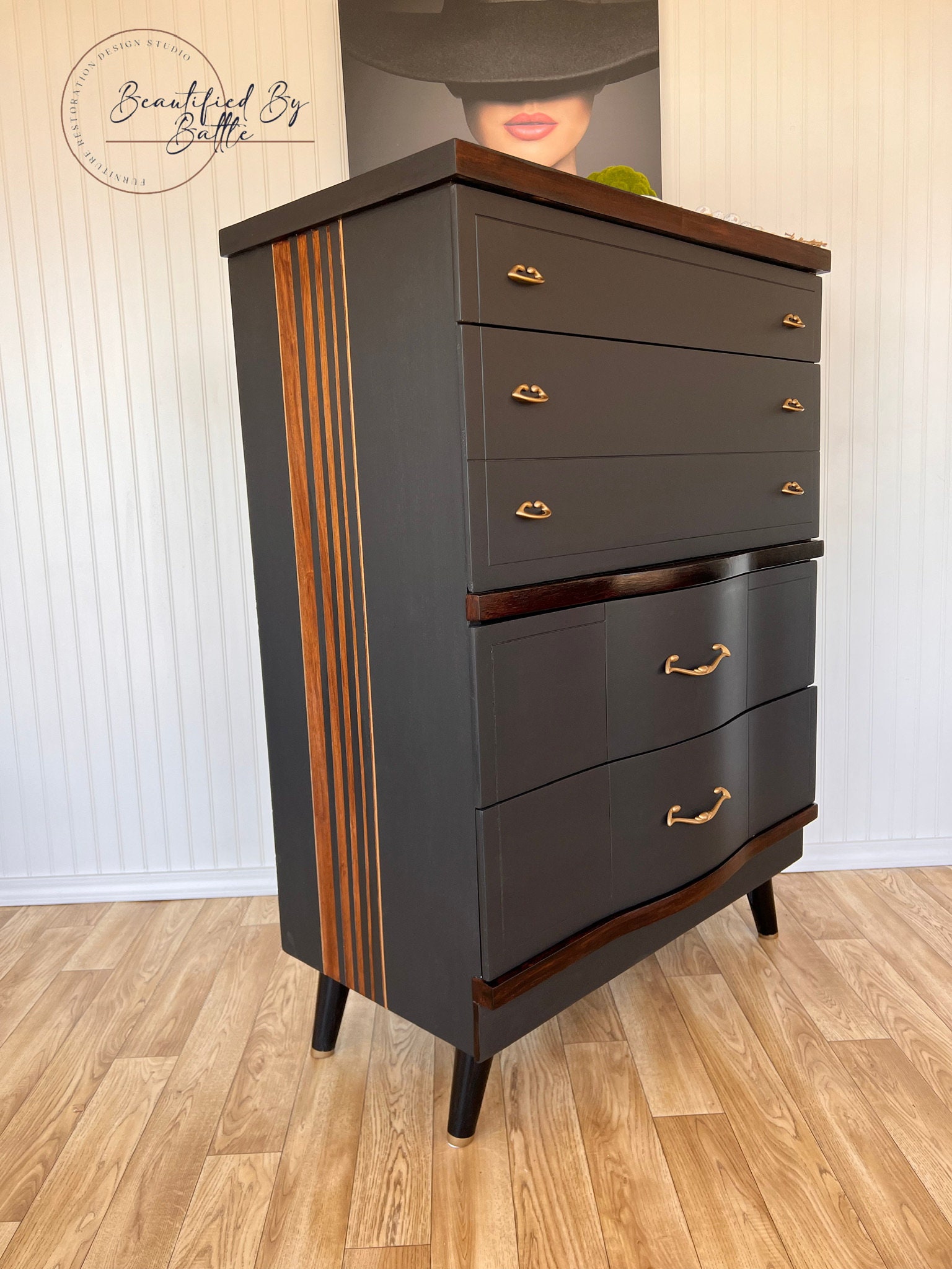 Sold*stunning MCM Mainline Dresser - Etsy