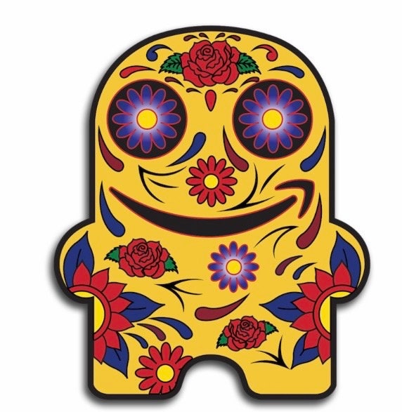 Amazon Peccy Pin Day of the Dead Pin..! Colorful,! Choose the Color You ...