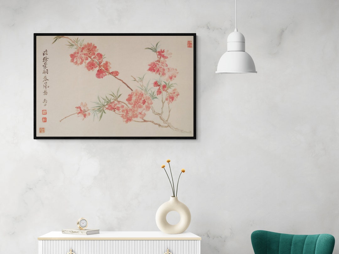 Peach Blossom by Yun Shouping Paintings Reproduction Art Print Canvas ...