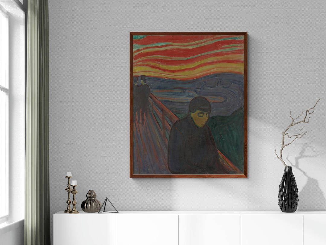 Despair by Edvard Munch Canvas Wall Art Home Decor , Expressionism ...