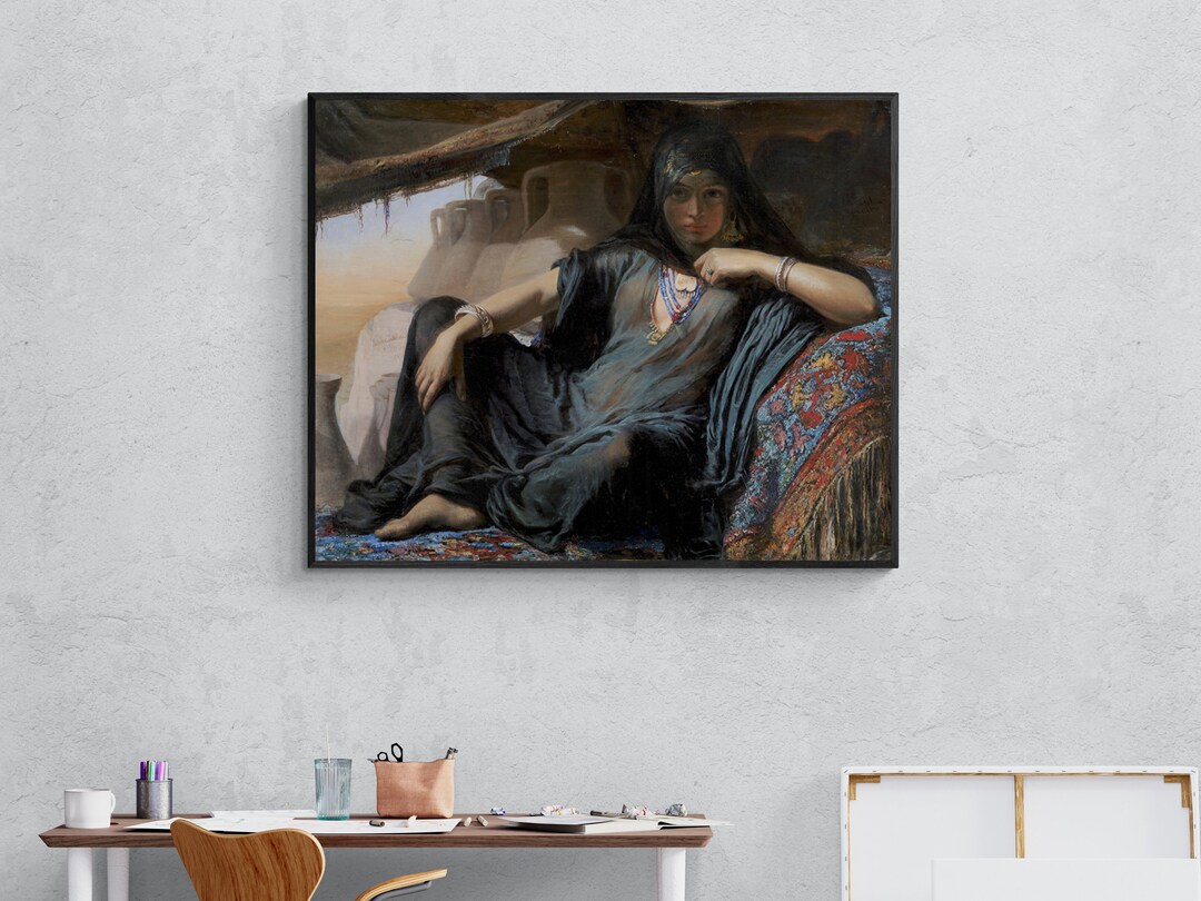 Elisabeth Jerichau Baumann - an Egyptian Pot Seller at Gizeh Painting ...