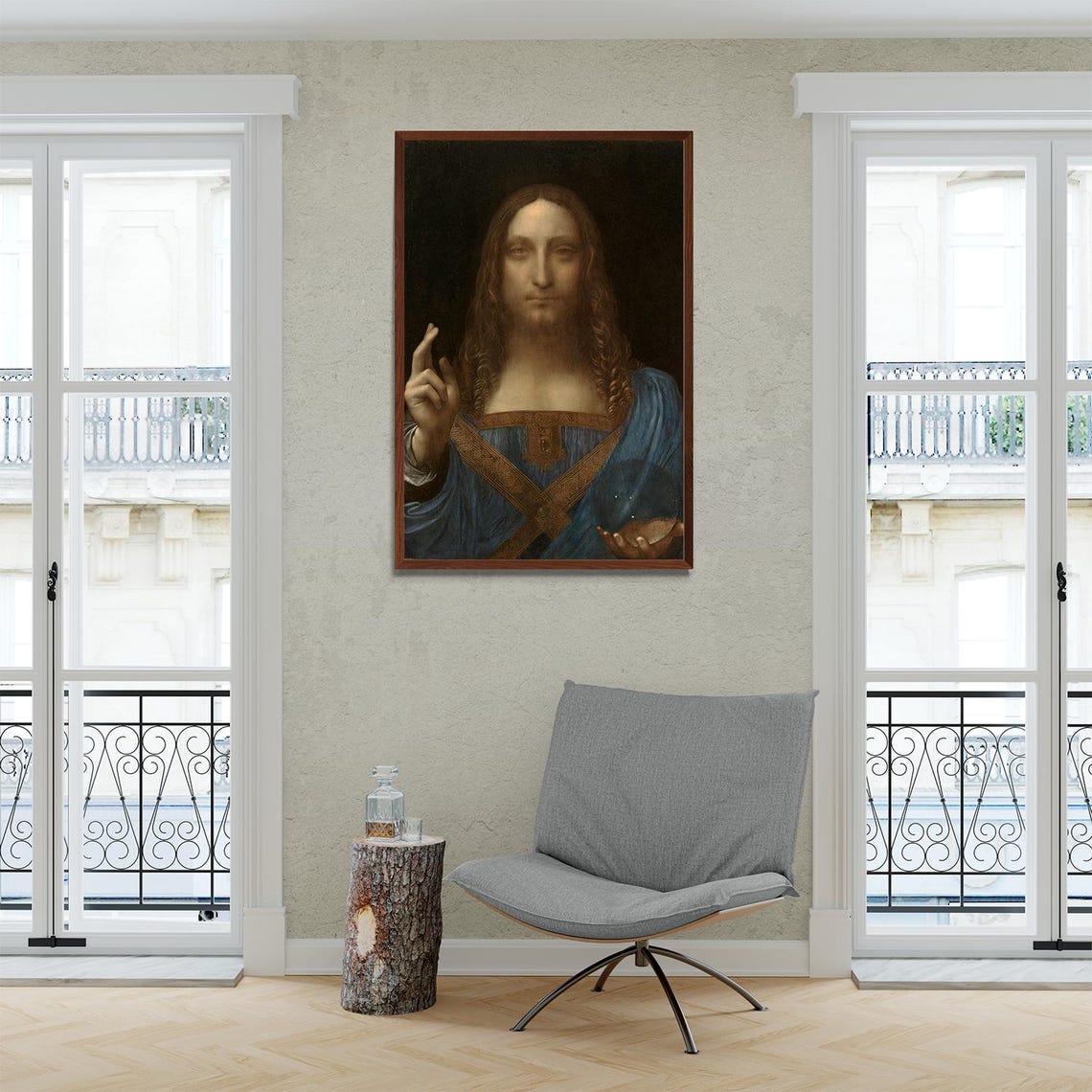 Salvator Mundi by Leonardo Da Vinci, Religious Painting Archival Museum ...