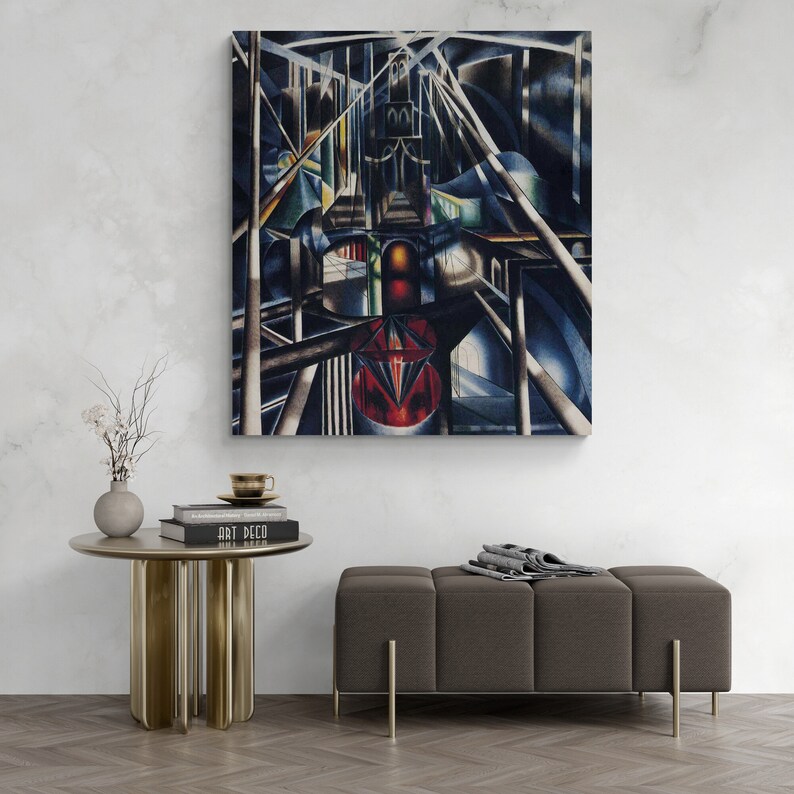 A 1920 Portrait of the Brooklyn Bridge by Joseph Stella, Abstract ...