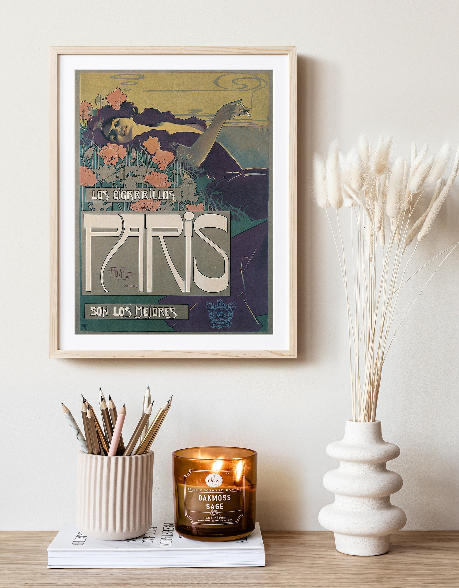 Antique Vintage 1920s Color Lithography Poster Aleardo Villa ...