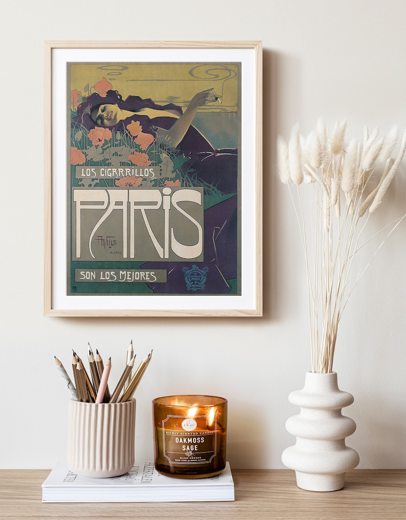 Antique Vintage 1920s Color Lithography Poster Aleardo Villa ...