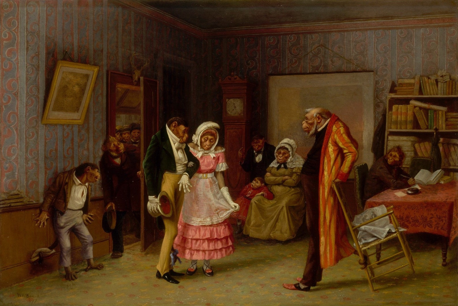 The Runaway Match Painting by William Holbrook Beard Canvas Print ...