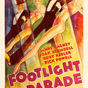 Antique Vintage Theatrical Poster - Footlight Parade, Vintage 1930s ...