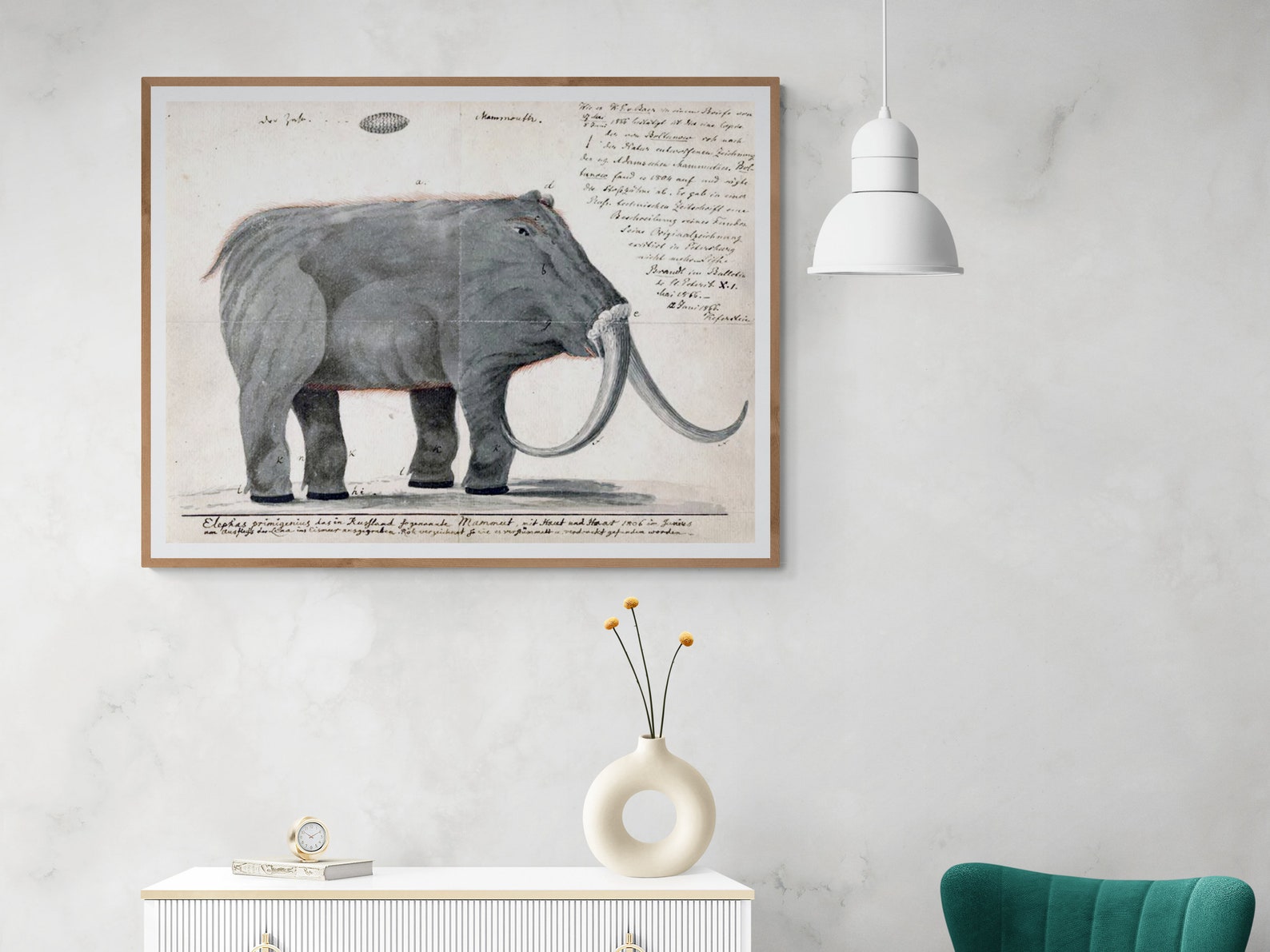 Restoration of the Adams Mammoth Antique Vintage Illustration Poster ...