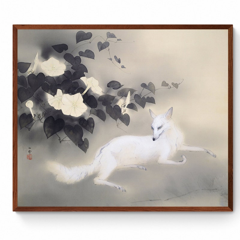 Japanese Foxes - Etsy