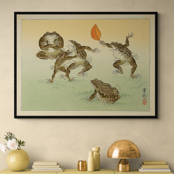 Fighting Frogs Art - Etsy