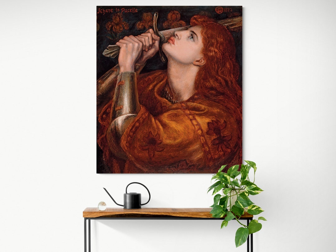 Dante Gabriel Rossetti Paintings Canvas Print in the Joan of Arc by ...