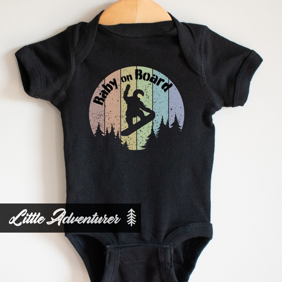Baby on Board Baby Bodysuit, Snowboard Baby Creeper, Future Snowboarder ...