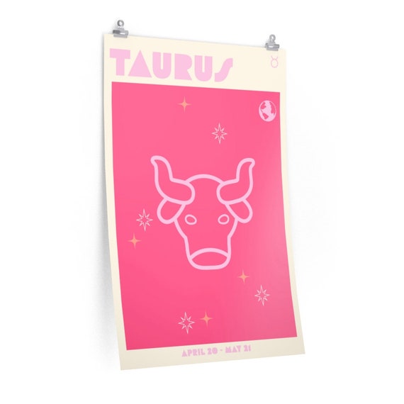 Taurus Zodiac Poster Astrology Print - Etsy