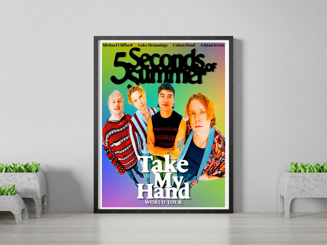 5SOS Digital Tour Poster | Take My Hand Tour Poster | Digital Poster ...