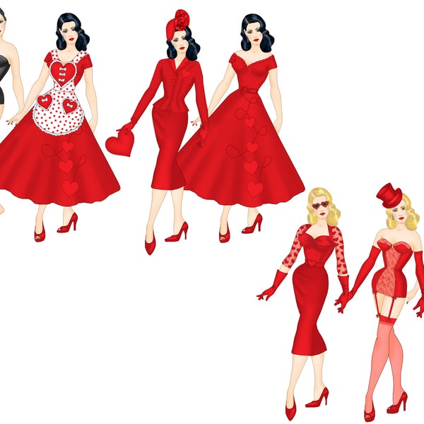 Red Doll Dress - Etsy