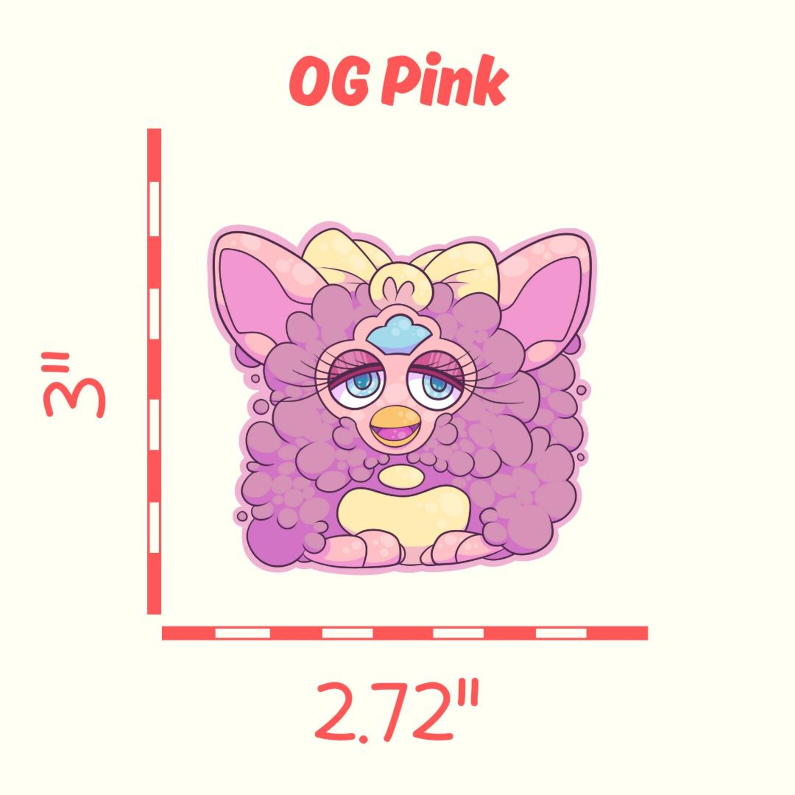 Furbies and Friends / Die Cut Waterproof Vinyl Sticker - Etsy
