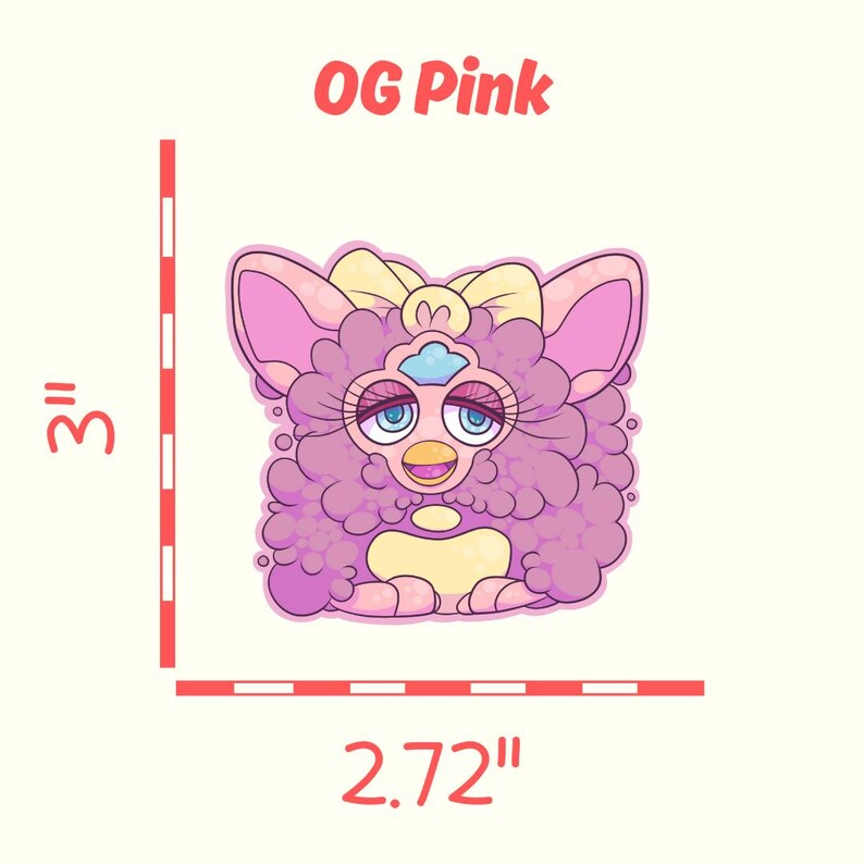 Furbies and Friends / Die Cut Waterproof Vinyl Sticker - Etsy