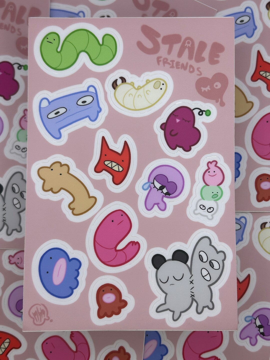 Stale Friends / Sticker Sheet / Kiss Cut Waterproof Vinyl Sticker Sheet ...