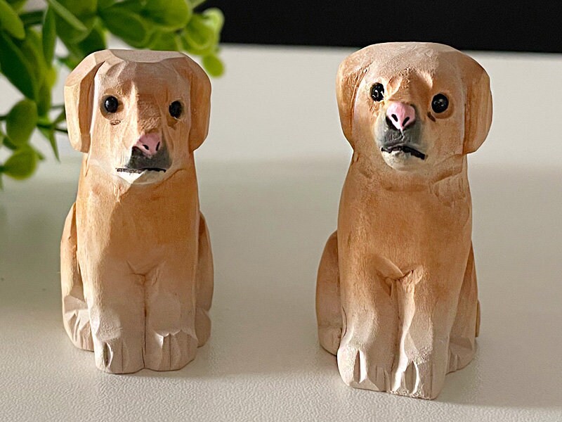 Mini Wood Labrador Dog Ornament Desktop Ornament Birthday - Etsy