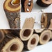 Creative Wooden Lamp Holder With Bark, Rustic E27 Lamp Holder, Wall ...