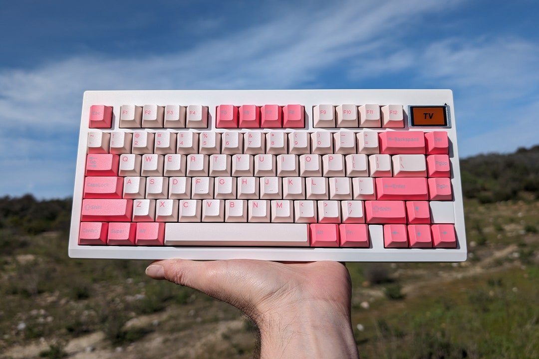 75% Thocky Custom Gasket Mount Wireless Mechanical Keyboard W/ Lubed ...