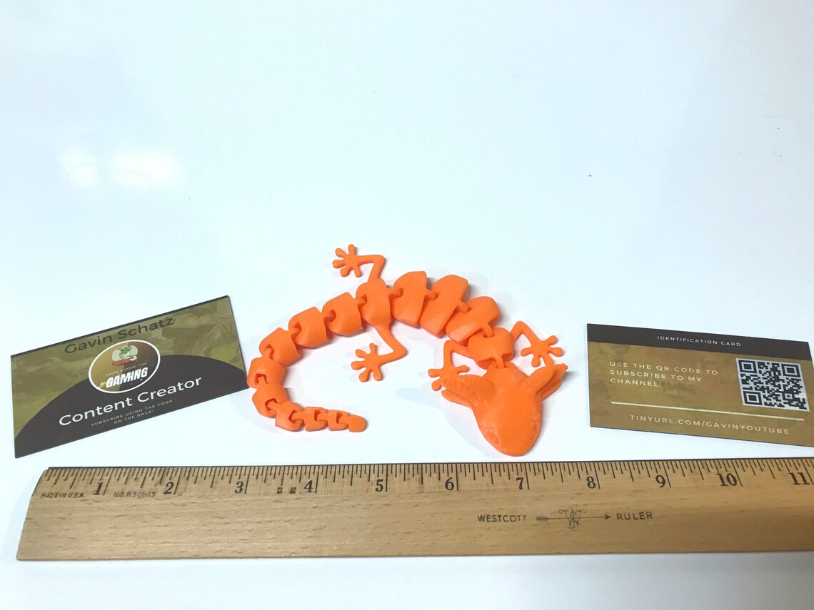 Axolotl Lizard 3D Printed Fully Movable Jointed Large Toy Lizard - Etsy