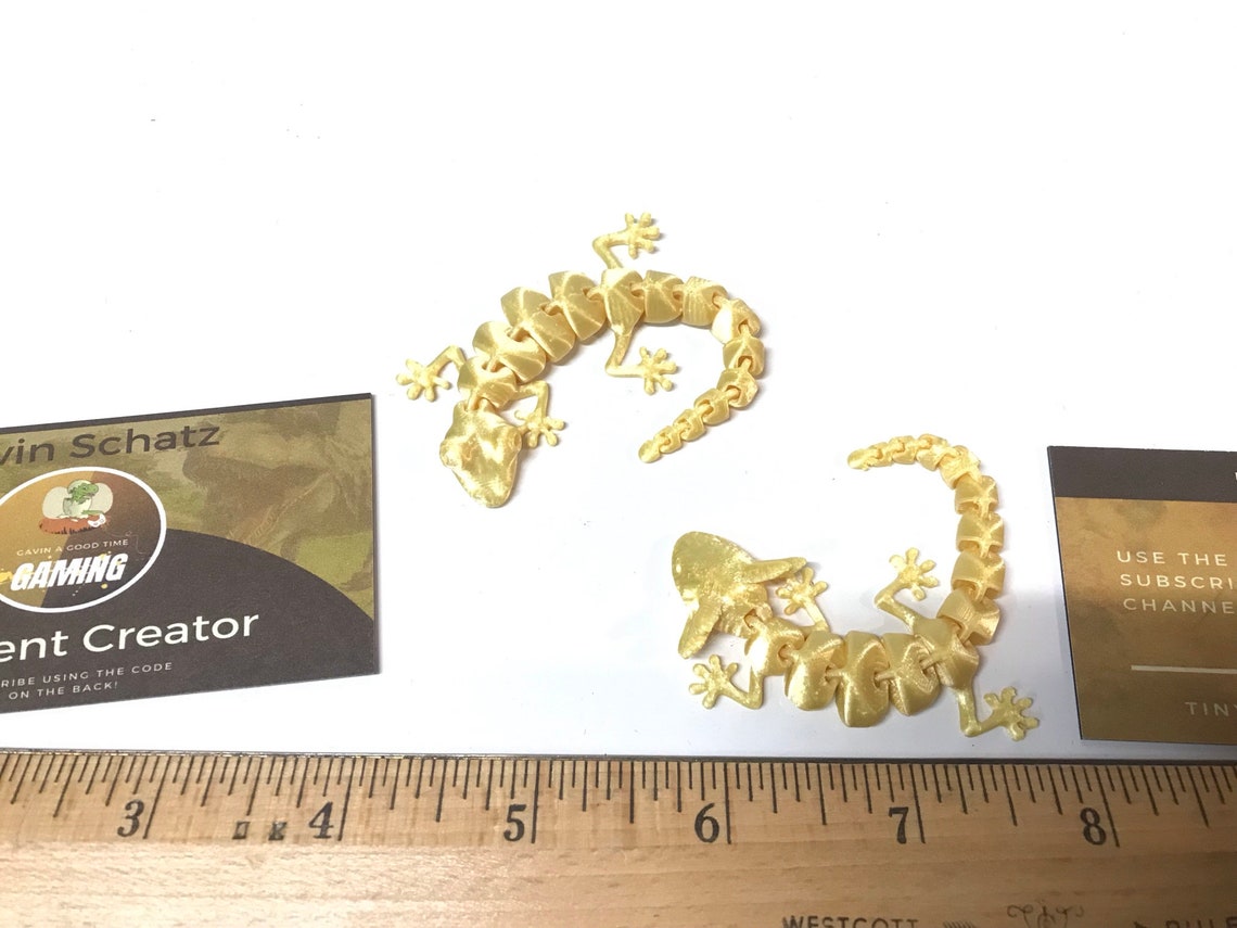 Axolotl Lizard & Lizard 3D Printed Fully Movable Jointed Small Toy ...