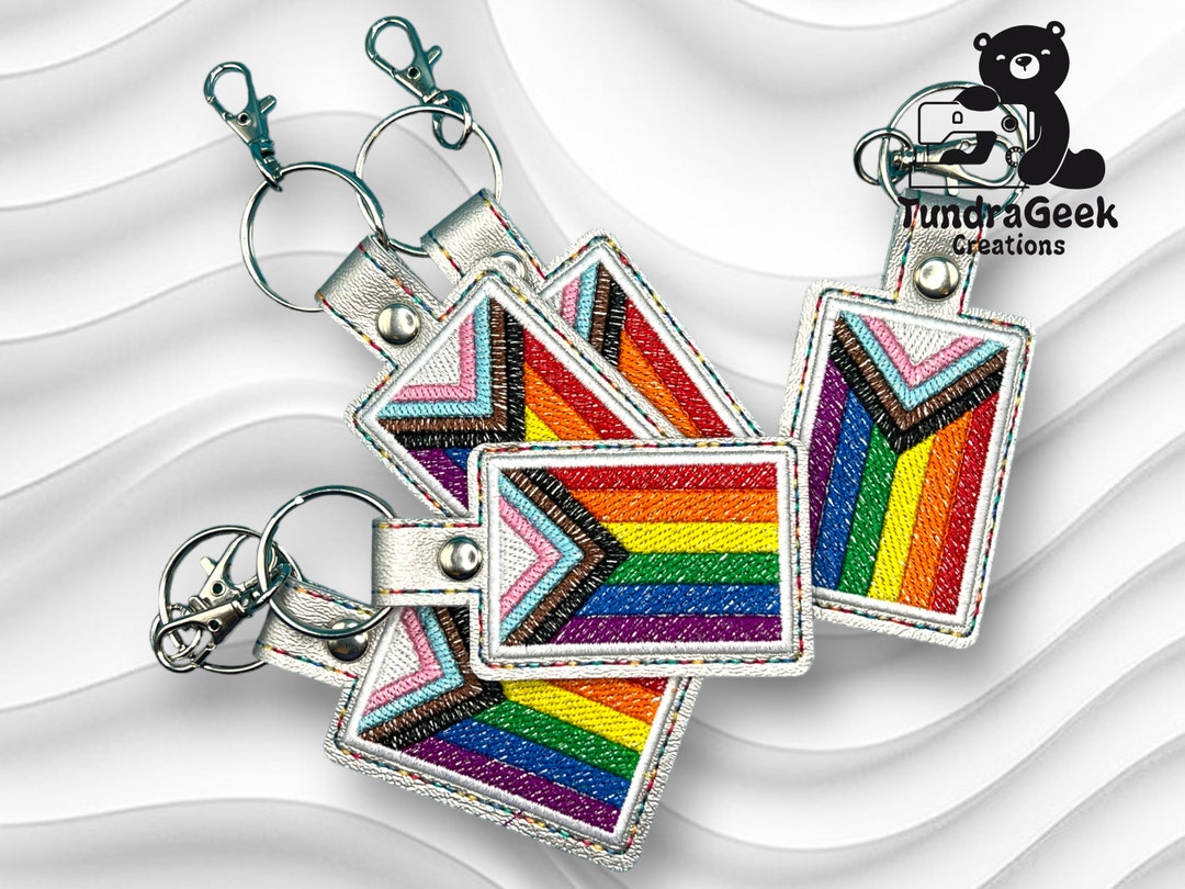 Progress Pride Flag Keychain - Etsy
