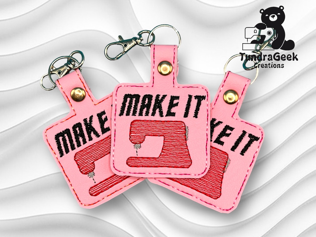 Make It Sew Keychain - Etsy