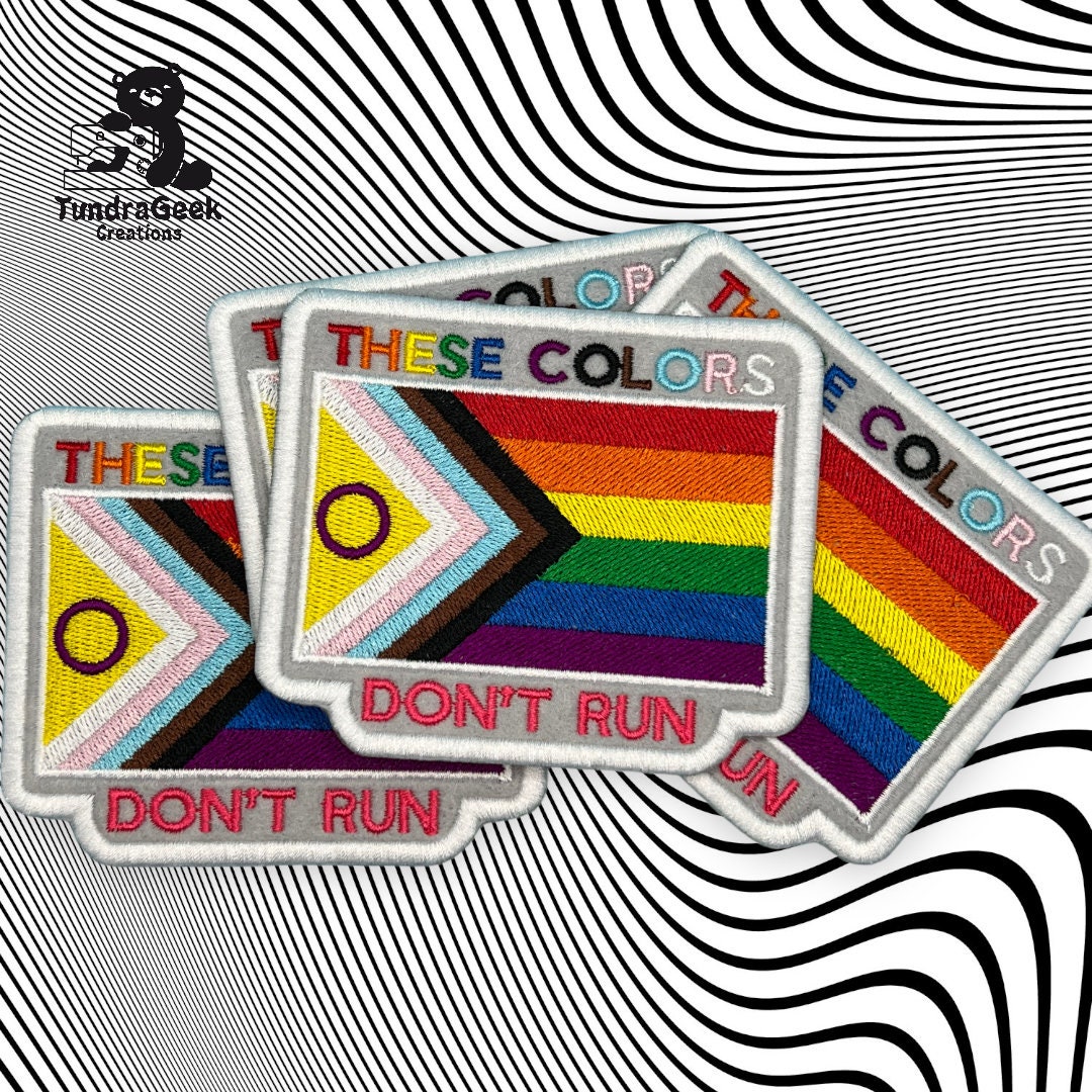 These Colors Don't Run Sew-on Pride Patch - Etsy