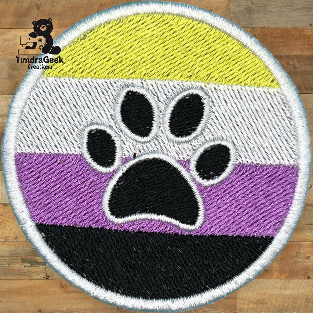 Non Binary Furry Pride Sew On Patch Etsy 8097