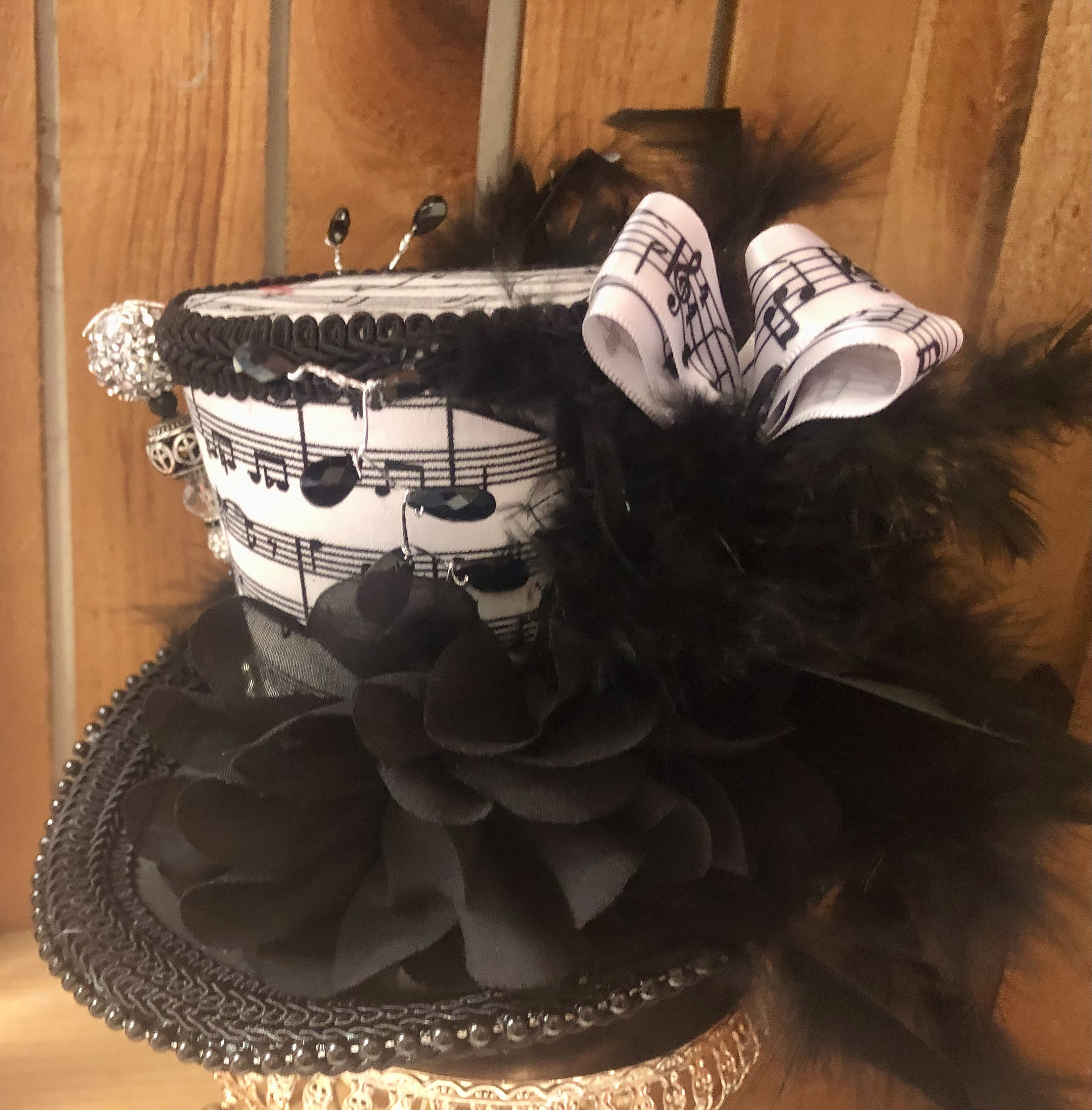 Musical Note Tea Hat, Tea Party Hat Fascinator , Derby Hat, Party Hat ...