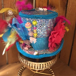 Whimsical Fun Colorful Tea Hat, Tea Party Hat, Derby Hat, Party Hat ...