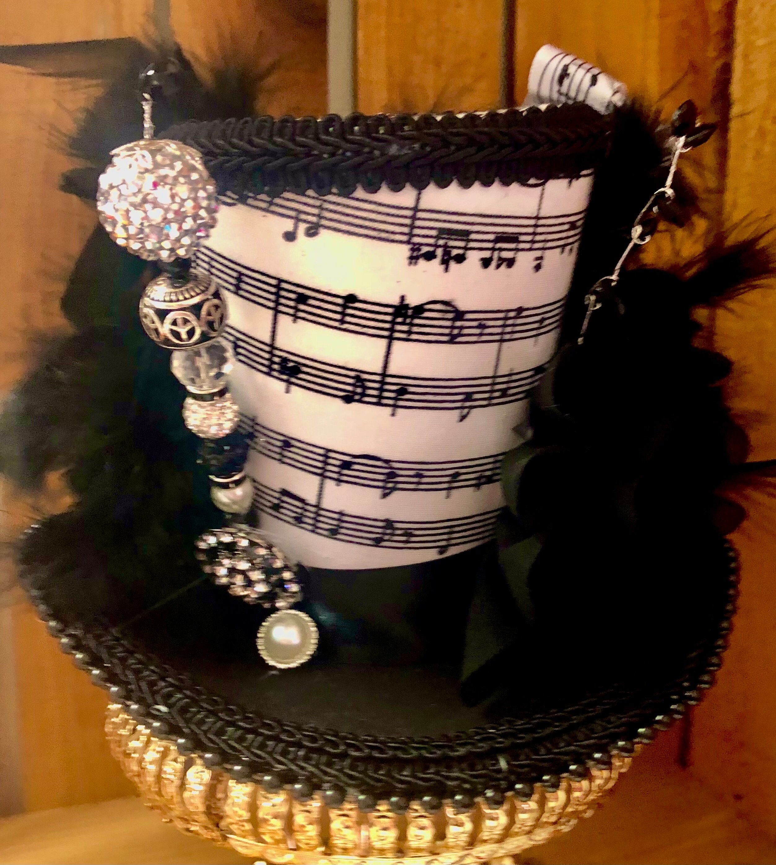 Musical Note Tea Hat, Tea Party Hat Fascinator , Derby Hat, Party Hat ...