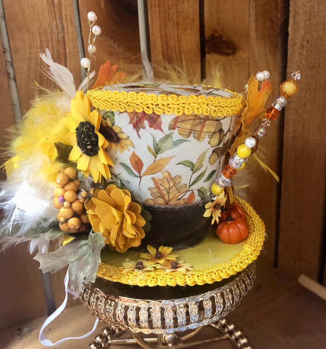 Fall Tea Hat, Tea Party Hat, Derby Hat, Party Hat, Garden Hat ...