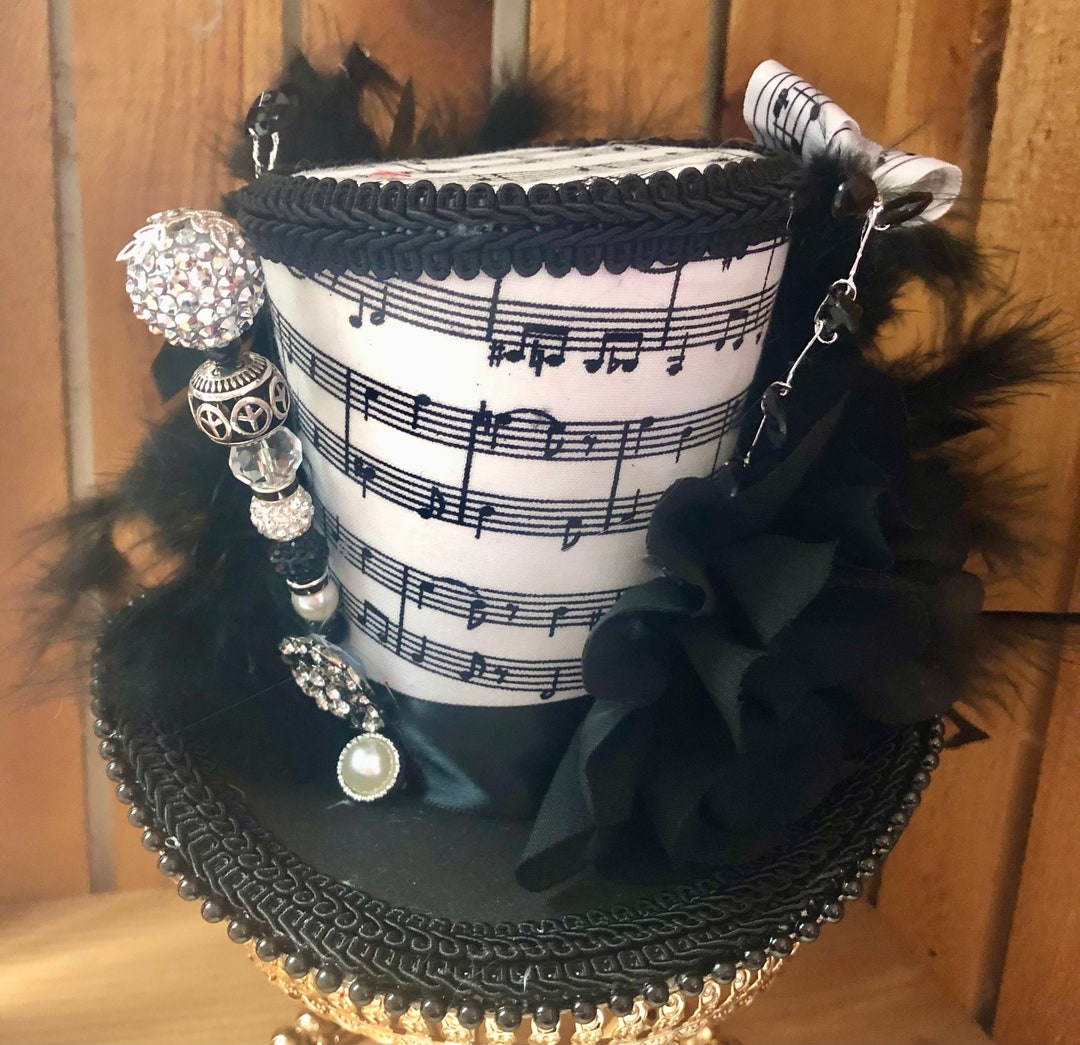 Musical Note Tea Hat, Tea Party Hat Fascinator , Derby Hat, Party Hat ...