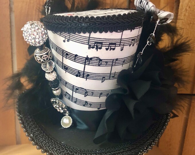 Musical Note Tea Hat, Tea Party Hat Fascinator , Derby Hat, Party Hat ...