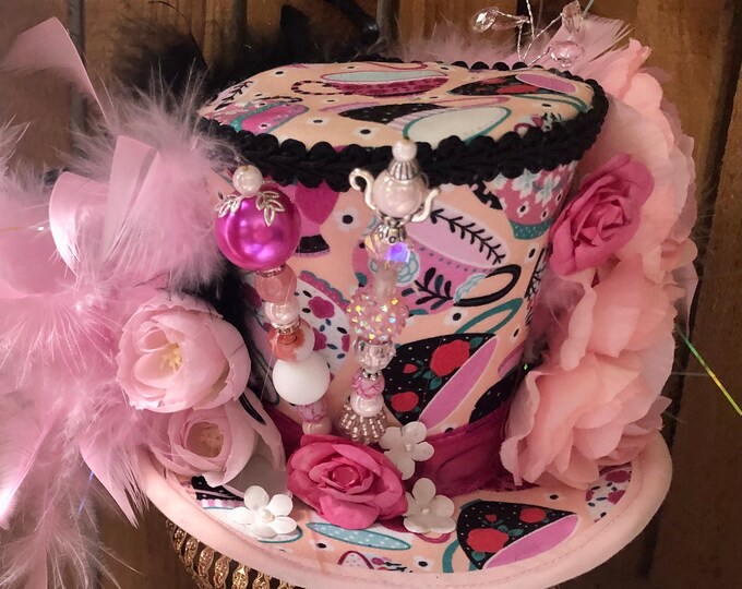 Pink Teacup Whimsical Fun Colorful Tea Hat, Tea Hat, Tea Party Hat ...