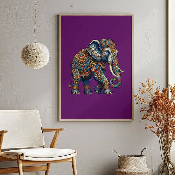 Elephant Poster - Etsy
