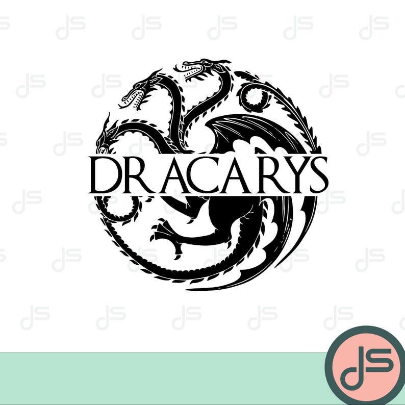Targaryen Crest Dracarys SVG, Game of Thrones, Cricut, Cutting, Laser ...