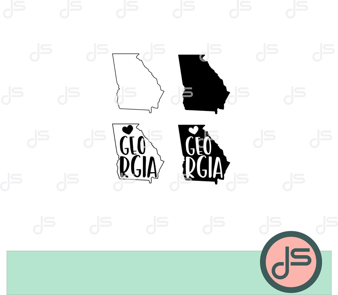 Georgia State SVG, Cricut Cutting, Laser Engraving, Georgia Heart Svg ...