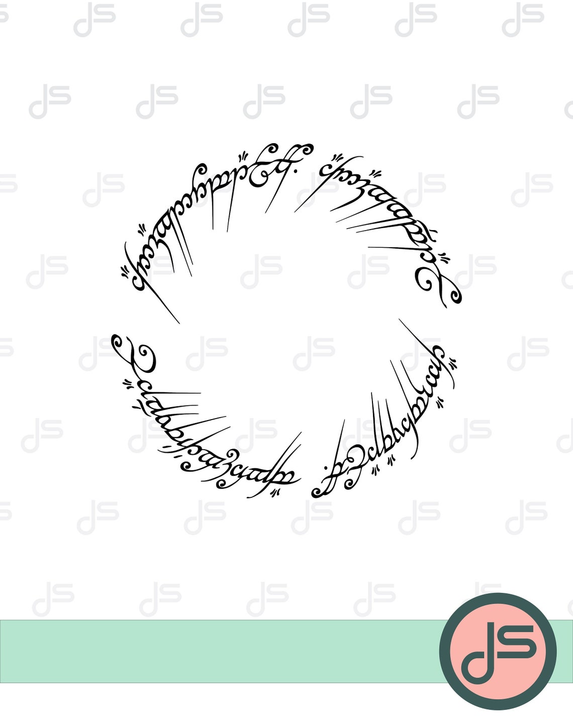 Ring of Power Inscription SVG, Ring Svg, Lotf Svg, Cricut, Engraving ...