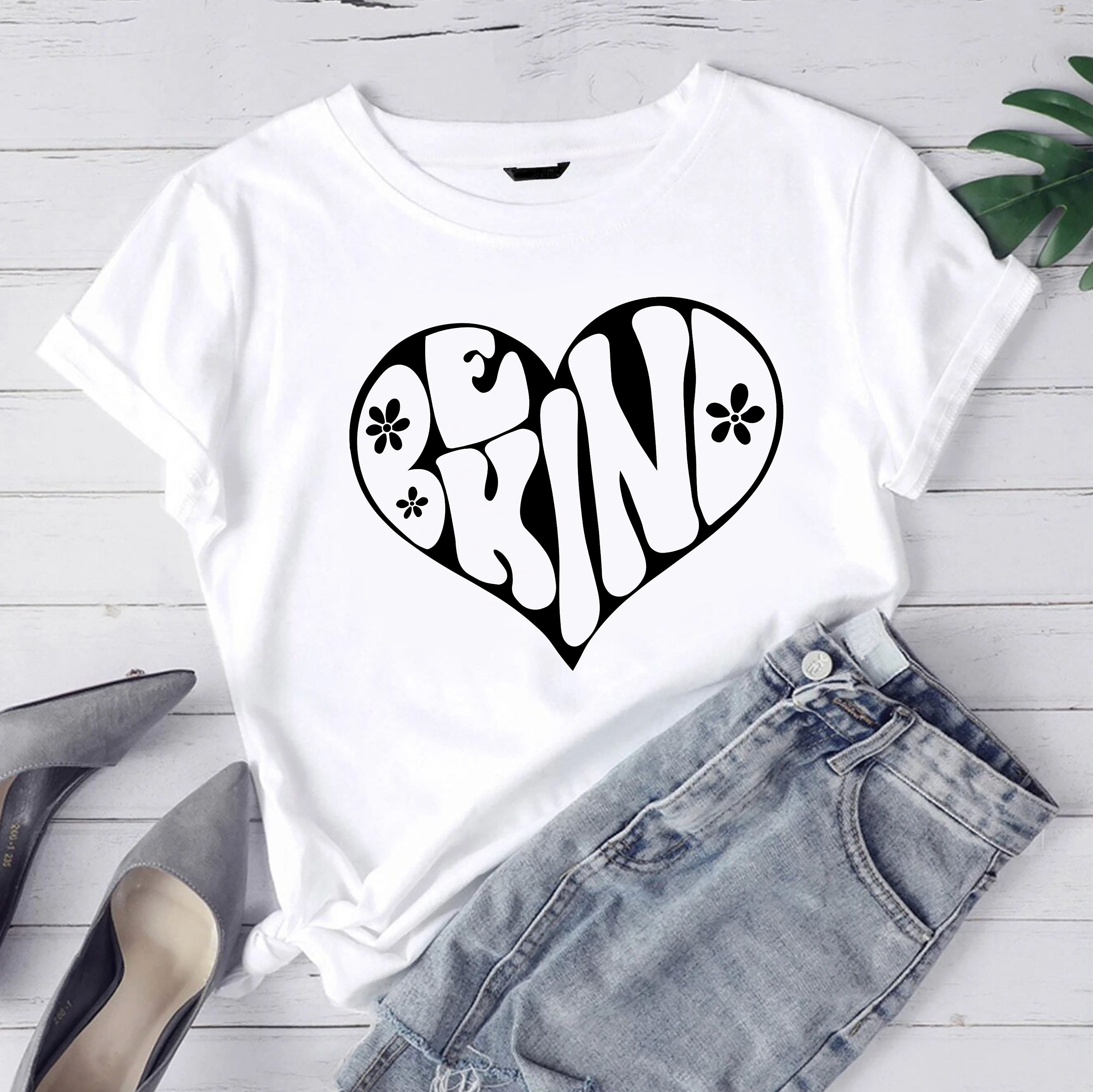 Be Kind Heart SVG, Boho Svg, Hippie Svg, Inspirational, Kindness, Retro ...
