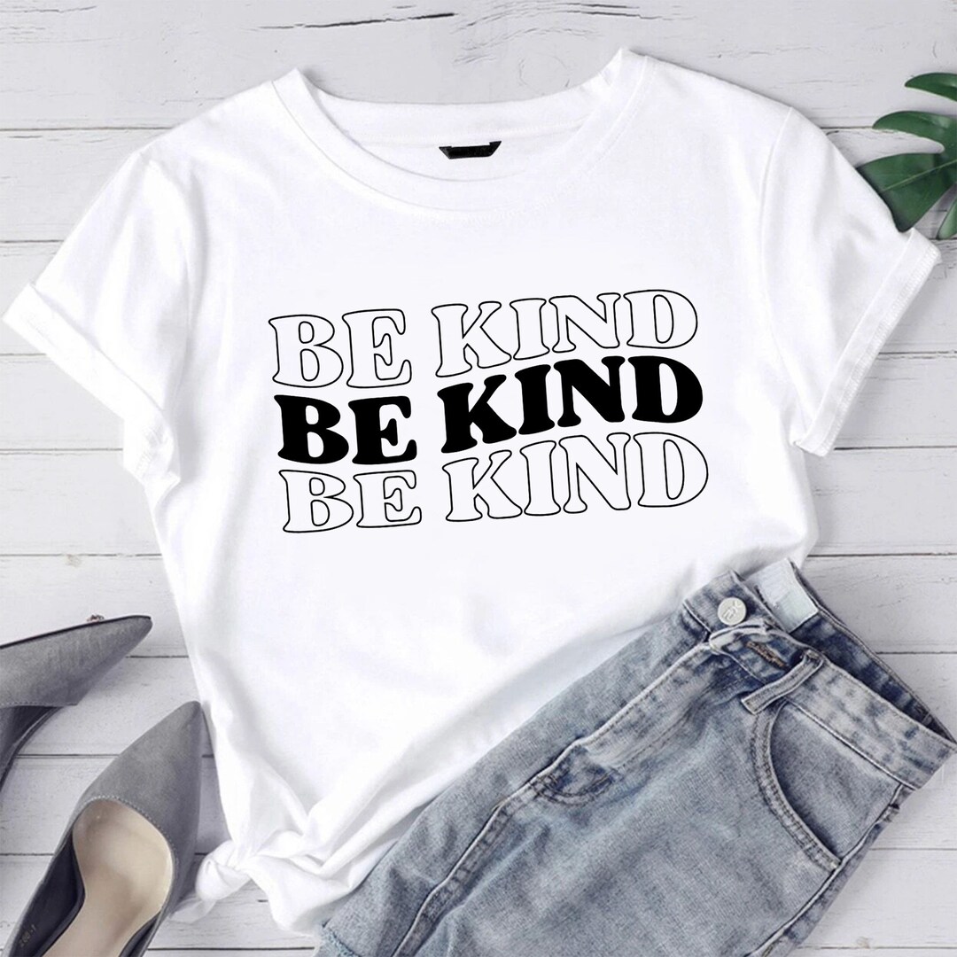 Be Kind Wavy SVG, Cricut, Cutting, Laser, Engraving, Happy Saying Svg ...